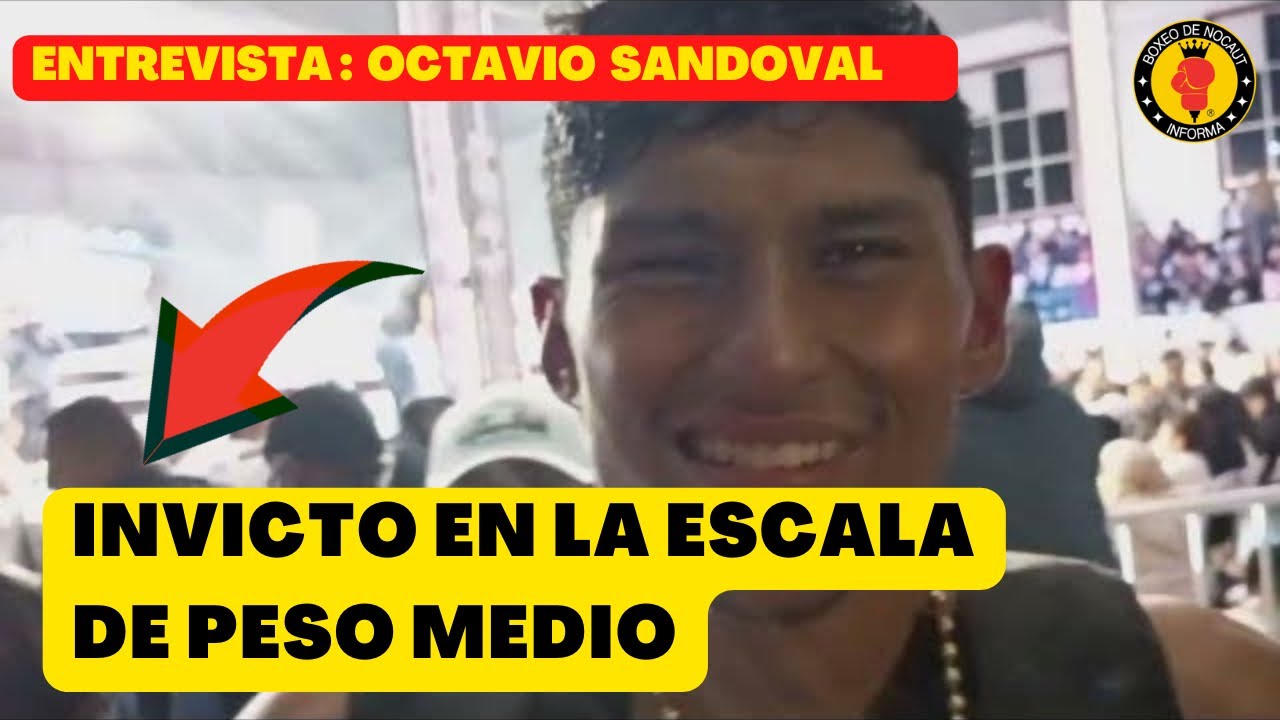 Octavio el Tanque Sandoval en pelea de toma y daca llevo su invicto a 9 ...