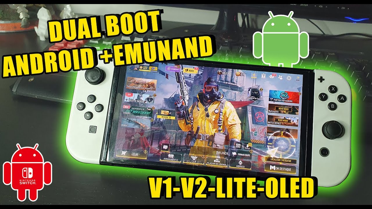 NINTENDO SWITCH DUAL BOOT ANDROID/EMUNAND Lineage 18 - OLED LITE V1 V2 ...