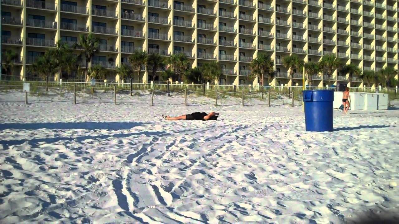 Lady having too much fun on Panama City Beach - YouTube