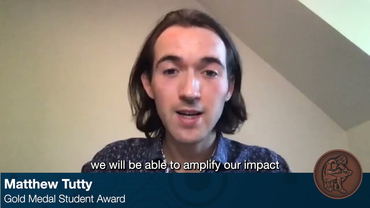 Gold Medal Student 2021 | Matthew Tutty - YouTube