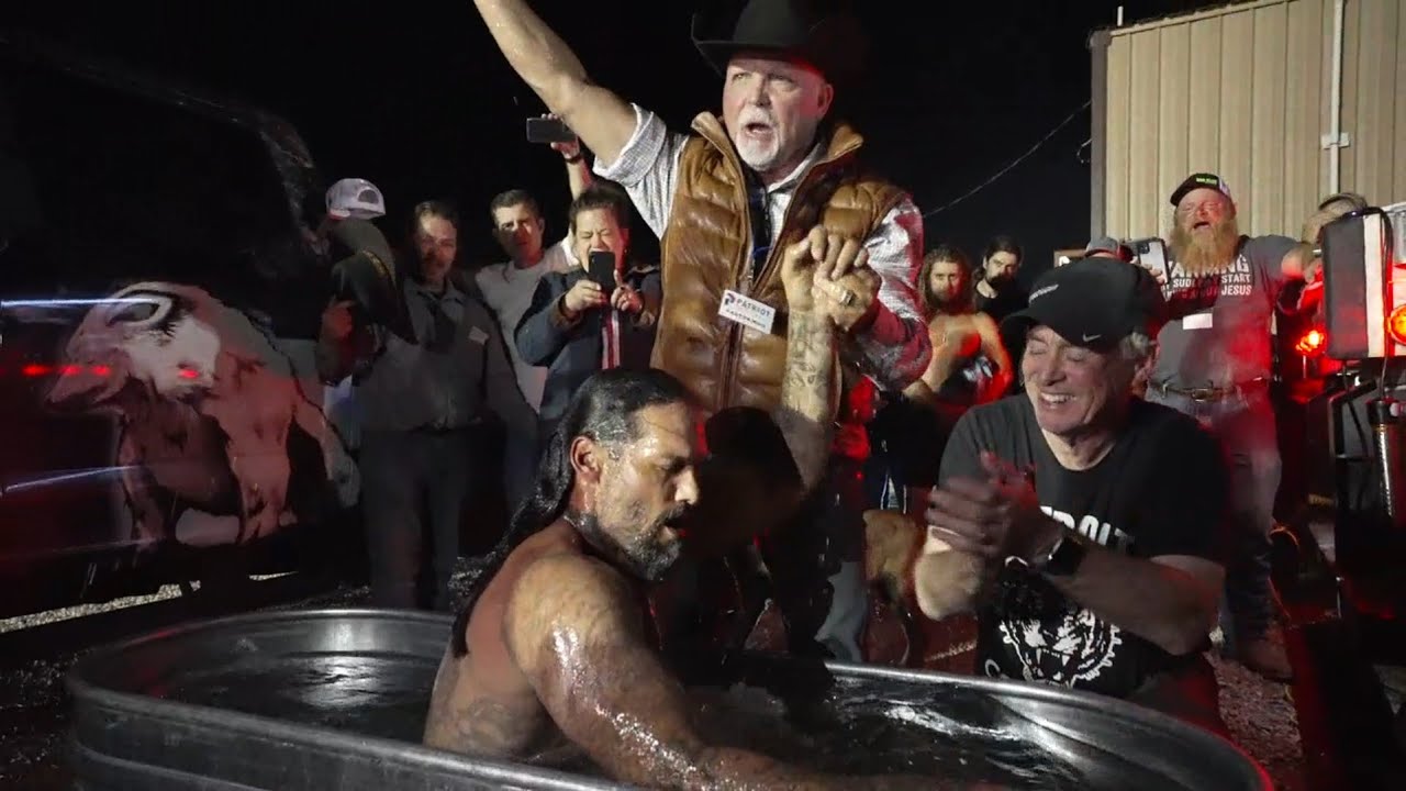 "God's Army" BAPTISM at "Take Our Borders Back" Rally in Texas against ...