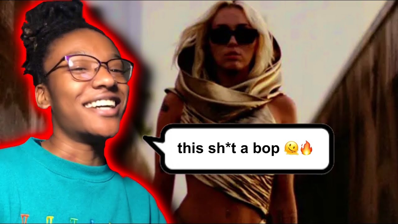 React 😵💫 S1 E8 Miley Cyrus Flowers 💐 Official Video Youtube
