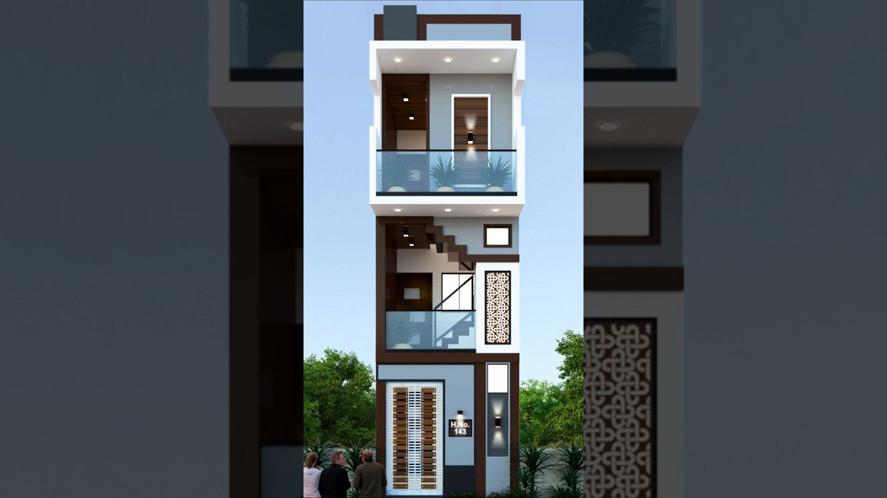 10x50 house elevation Design #3delevation #minihousetour #home # ...