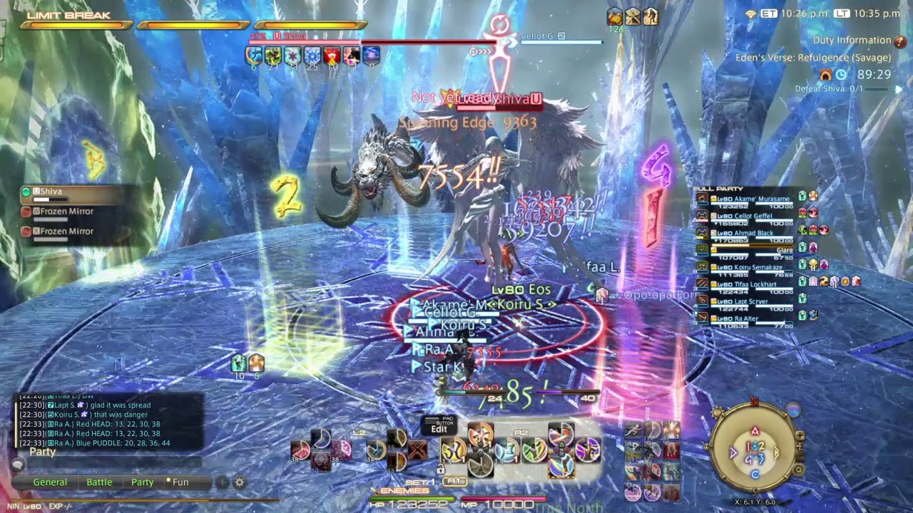 FFXIV E8S phase 2 SMOOTH AF until Icelit, NIN POV PS4 - YouTube