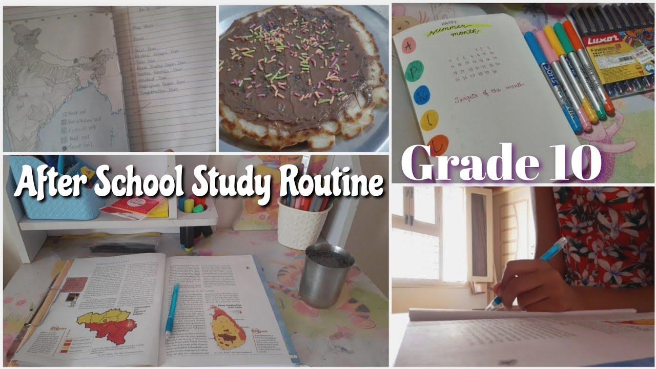 After School Study Routine || Ģrade 10 study vlog || CBSE 10grader ...