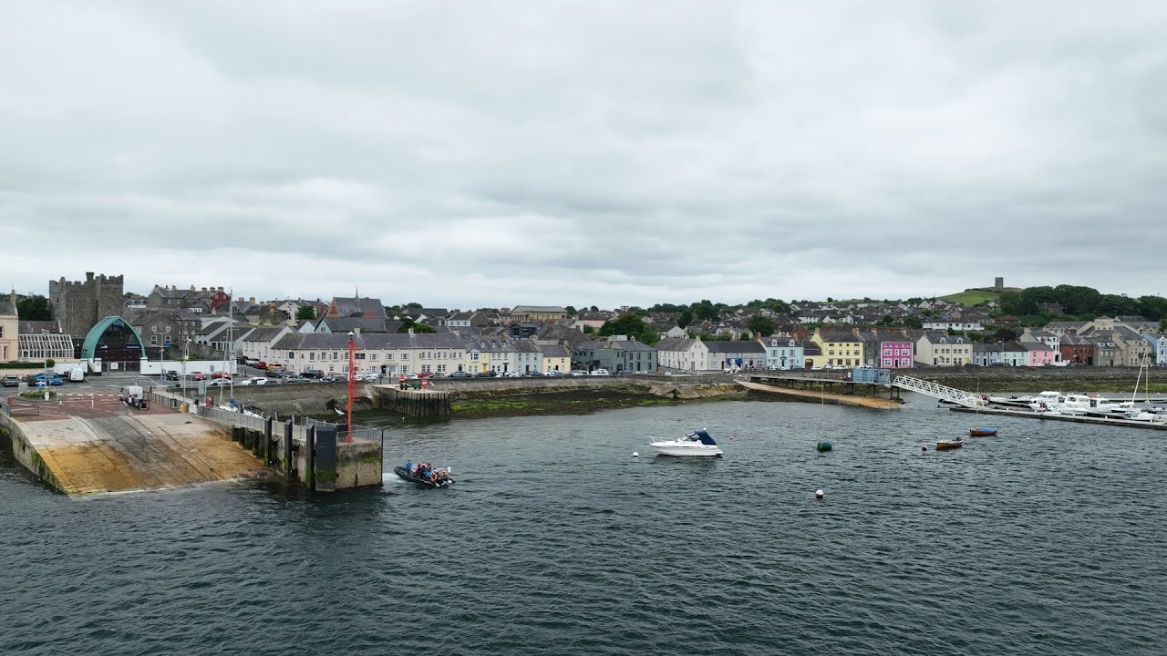 Flying over Portaferry, County Down, Northern Ireland - YouTube