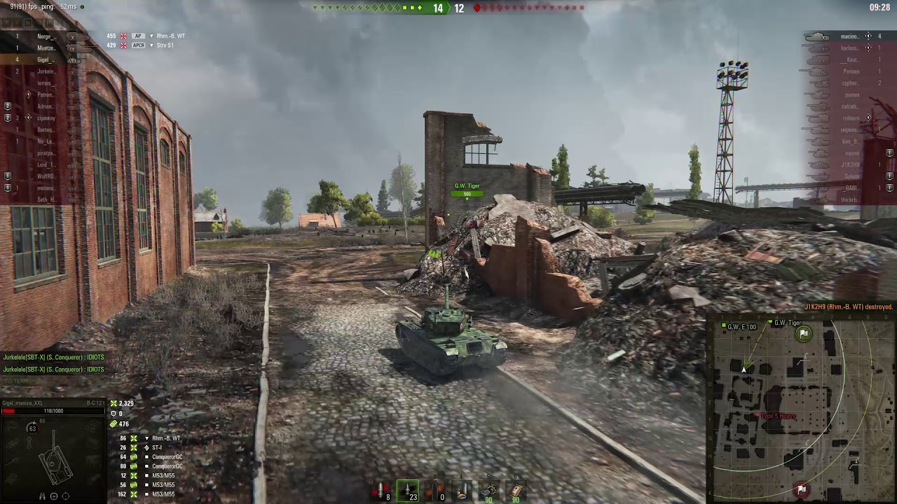 World of Tanks - WoT Super Unicum Tutorial Bat chat Bc 12t - YouTube