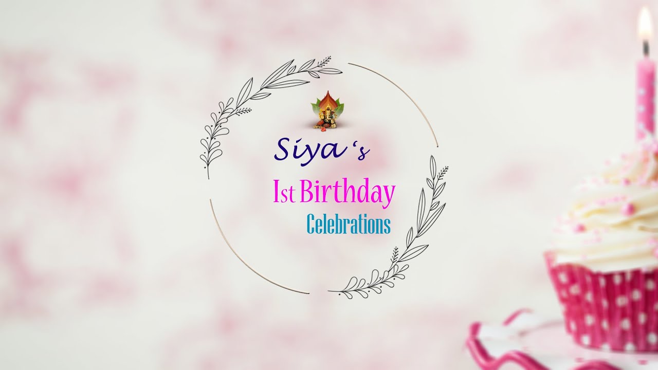 Siya 's 1st Birthday Celebrations - YouTube