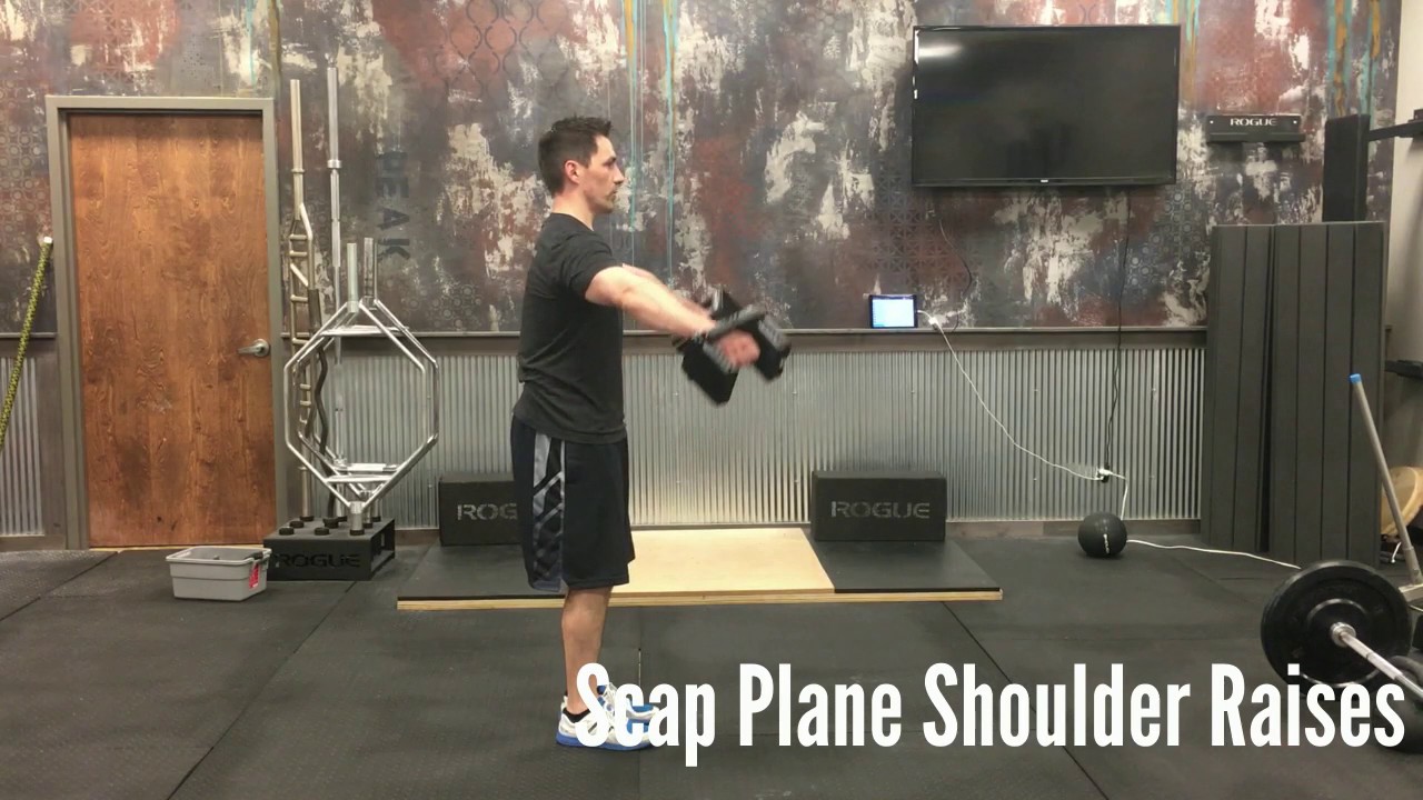 Scap Plane Shoulder Raises - YouTube