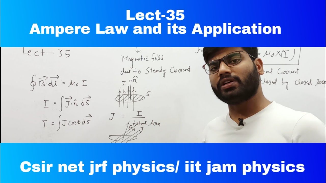 electrodynamics| lect-35| Ampere law | csir net hrf physics| iit jam physics| gate - YouTube