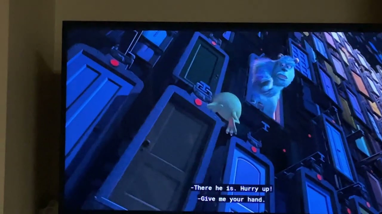Monsters INC door scene - YouTube