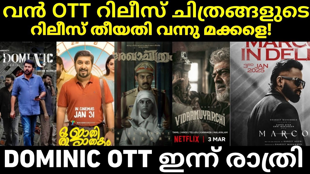 New Ott Releases Malayalam | Dominic OTT Release Date | Rekhachithram ...