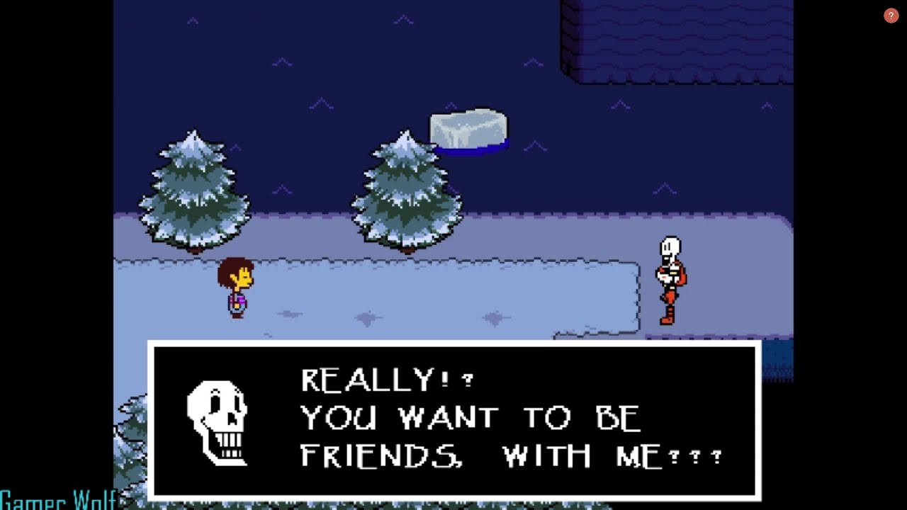 Undertale: Exploring Snowdin & Papyrus Fight Part 3 (No Commentary ...