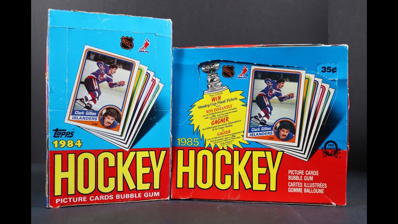 1984 Topps Hockey Vs 1985 OPC Hockey Wax Pack Opening + Wax Box Break ...