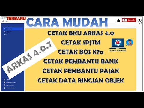 CARA CETAK BKU ARKAS 4.0 | SPJTM | BOS K7a | RINCIAN OBJEK | ARKAS 4.0. ...