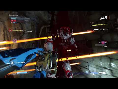 DOOM 2016 Xbox one X 4K multiplayer match - YouTube