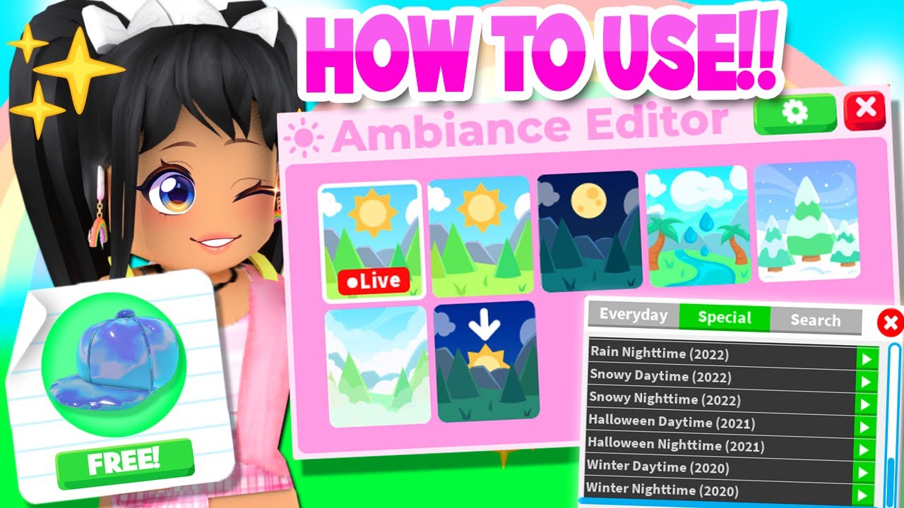*NEW* HOW TO ADD EFFECTS & EVENT MUSIC TO YOUR HOME in Adopt Me! + FREE ...