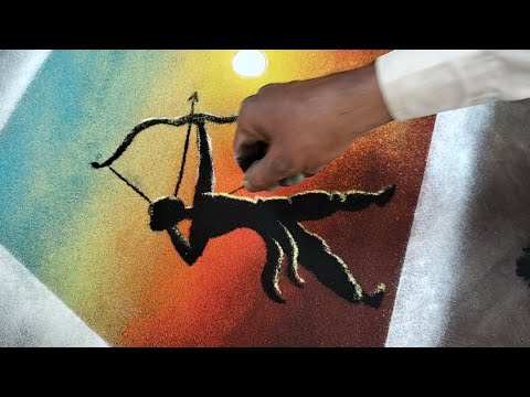 Ram Ravan Yuddh Scenery Rangoli Design | Dassehra | Vijayadashami ...