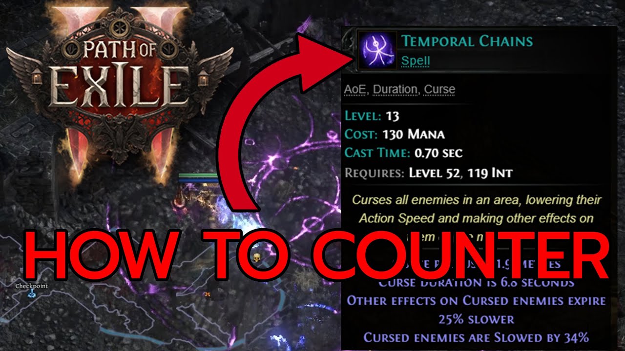 วิธีแก้ Temporal Chain Debuff ในแมพ Endgame [POE 2 0.2.1] - YouTube