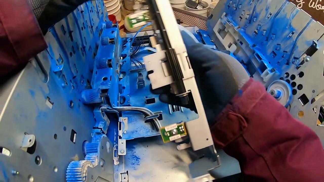 Printer ink explosion scrap out tear down huge messy fail! With a ...