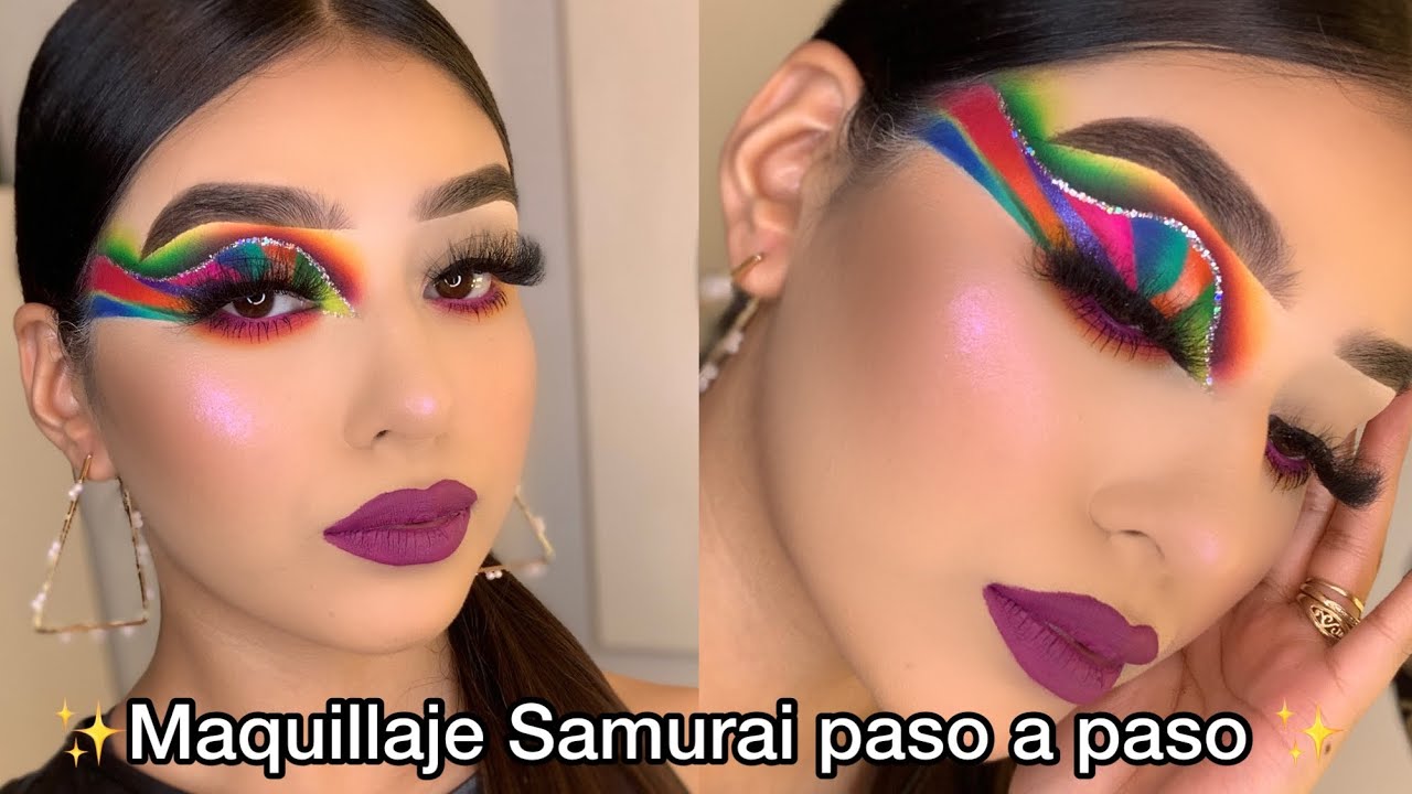 Maquillaje samurai paso a paso (principiantes / sencillo ) - YouTube