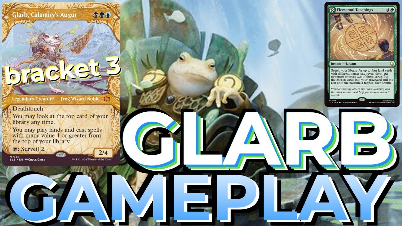 Testing new Avatar cards! GLARB CALAMITY'S AUGUR EDH Gameplay vs ...