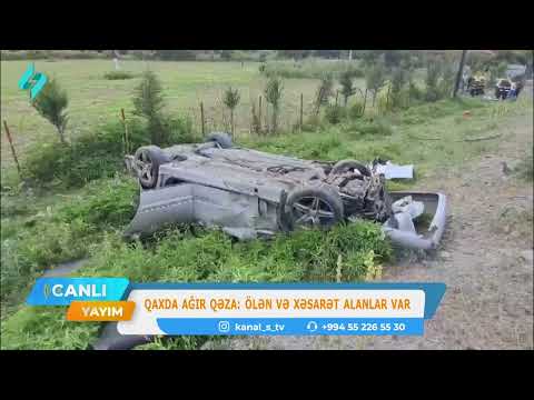 Qaxda ağır qəza: Ölən və xəsarət alanlar var
