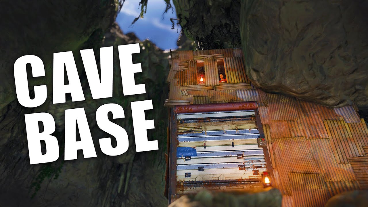 i built a cave base... - YouTube
