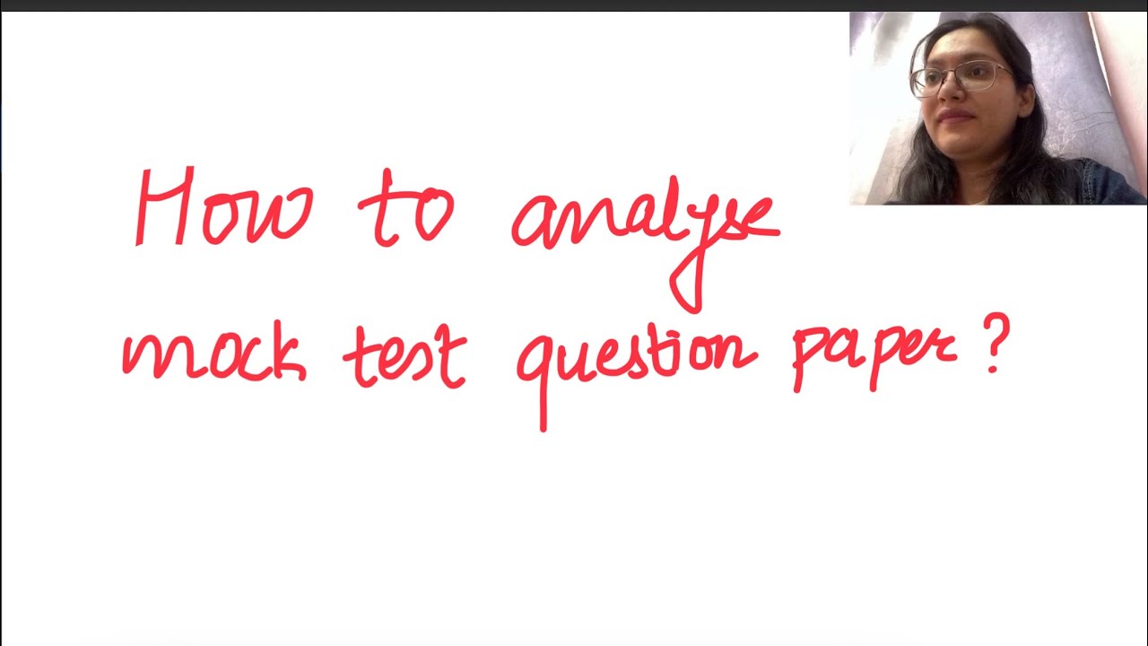 How to analyse mock test question paper? - YouTube