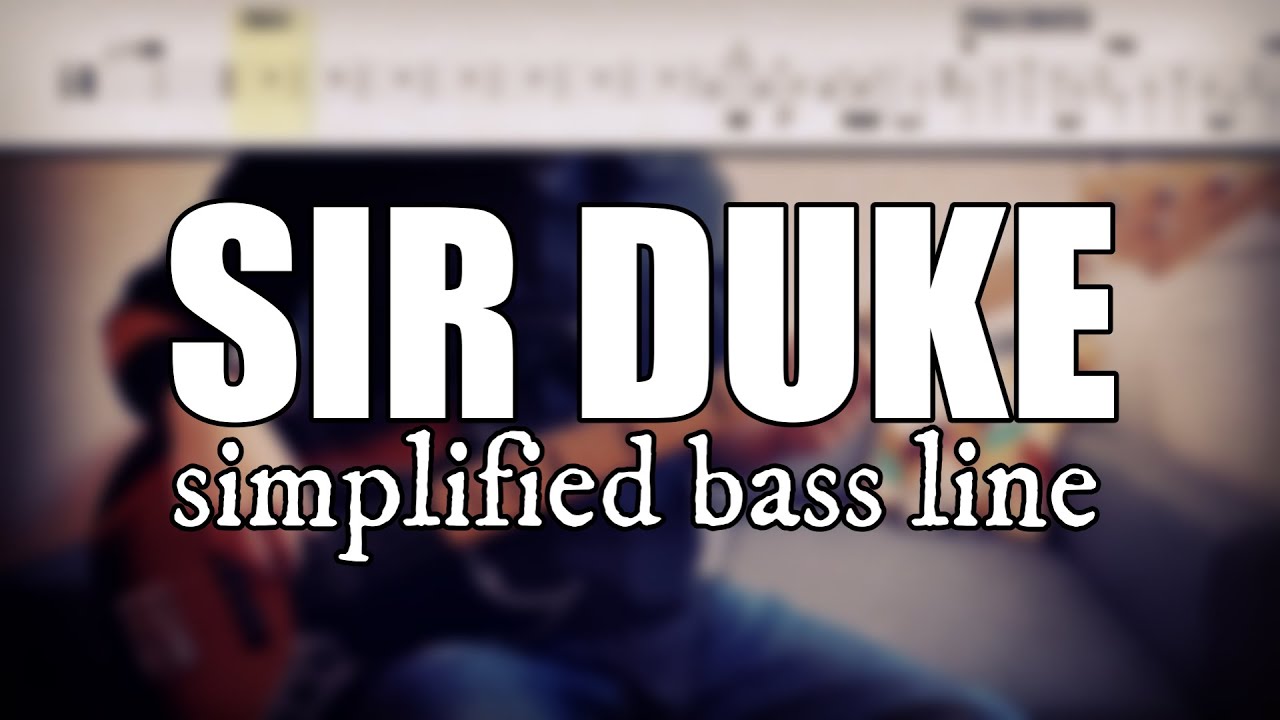 Sir Duke - Stevie Wonder | Simplified bass line with tabs #64 - YouTube