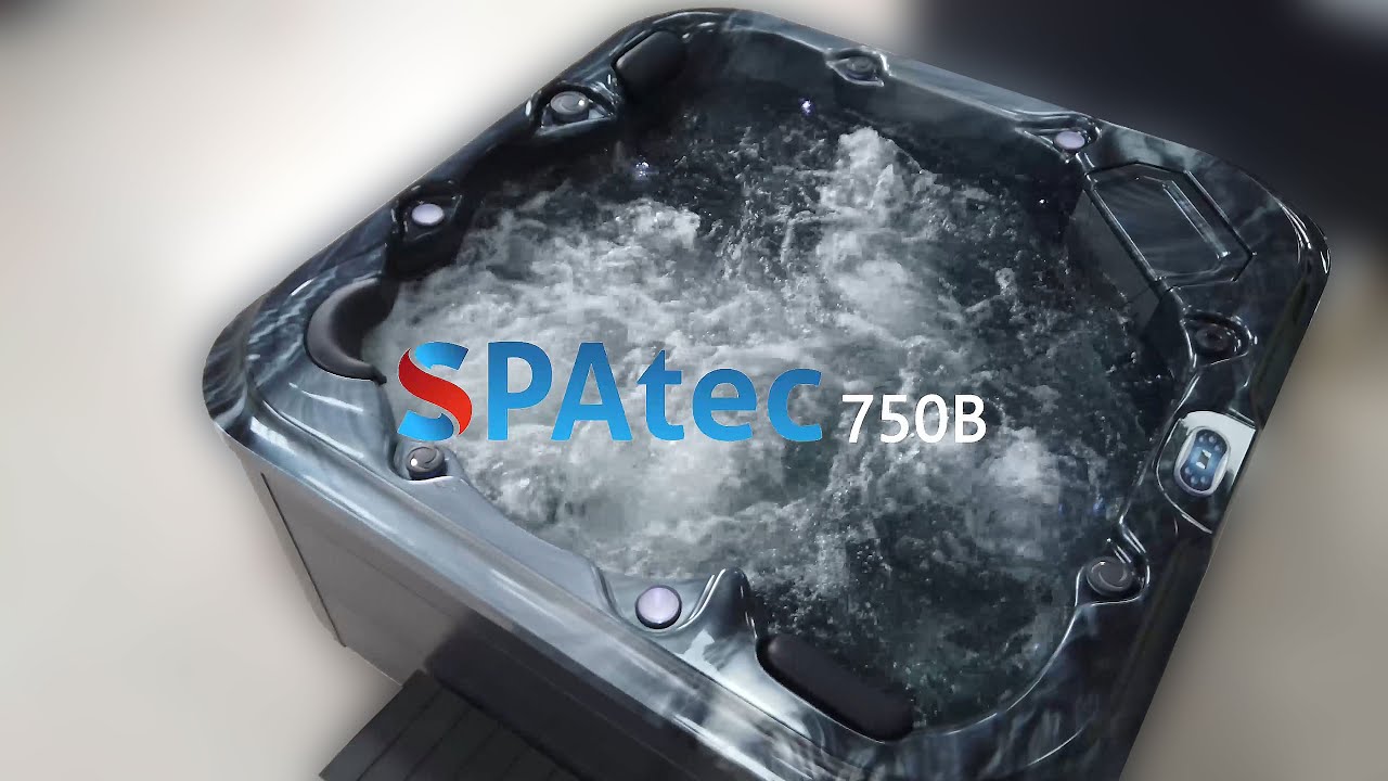Jacuzzi spa exterior Spatec 750B shadow preto - YouTube