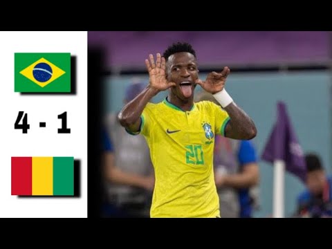 BRAZIL VS GUINEA 4 - 1 GOOAL #brazil #guinea #football #neymar # ...