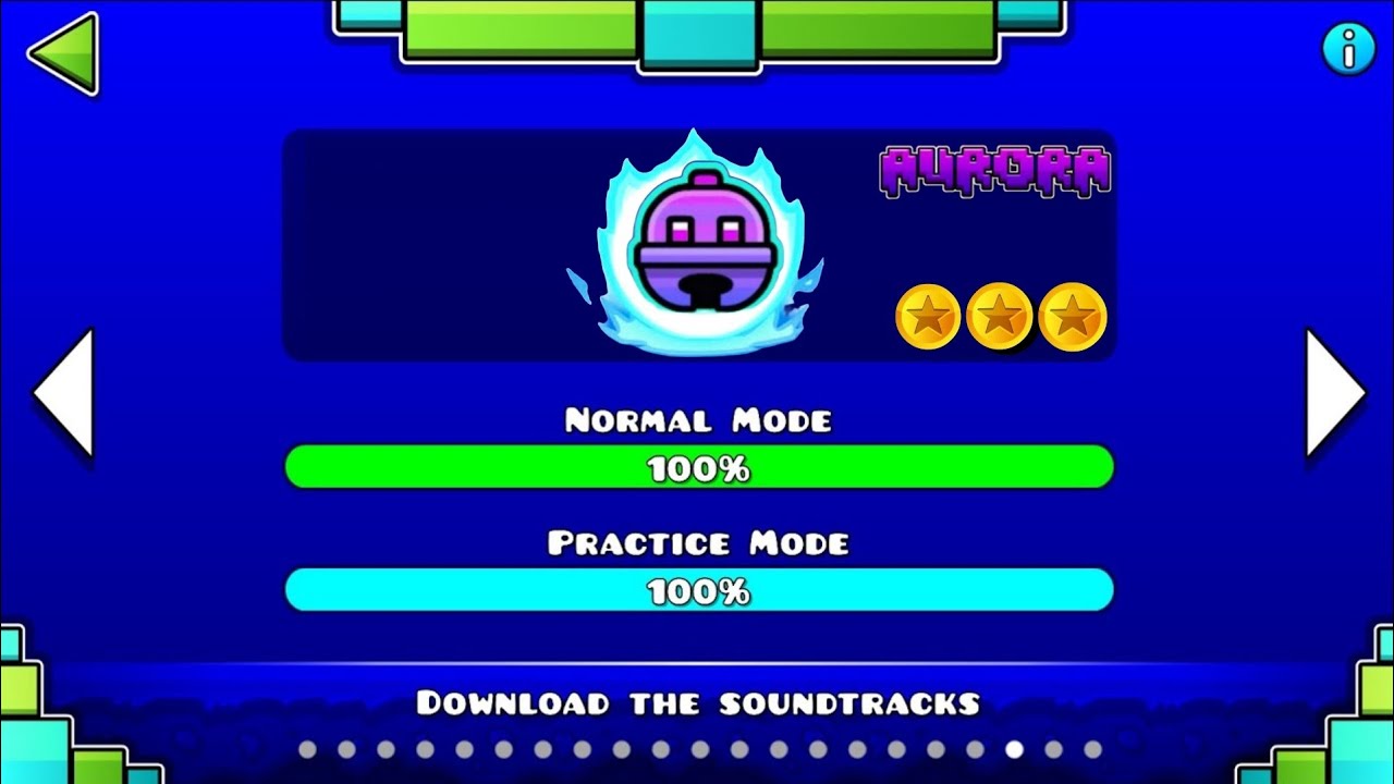 Geometry Dash Aurora By GenaMorphosis(All Levels / All Coins) - YouTube