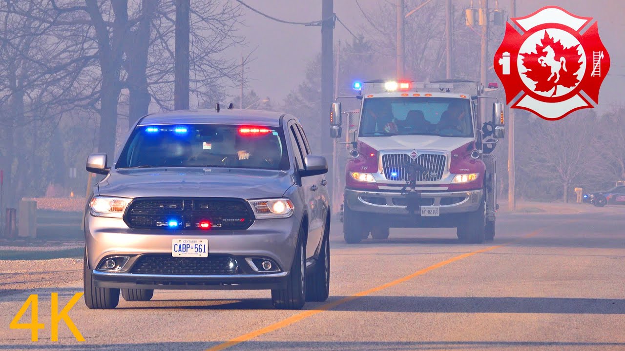 C-K Fire - Chief CK-2 & Tanker 6 Responding - YouTube