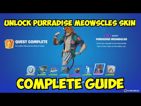 Fortnite Complete Purradise Meowscles Quests Guide - How to Unlock All ...
