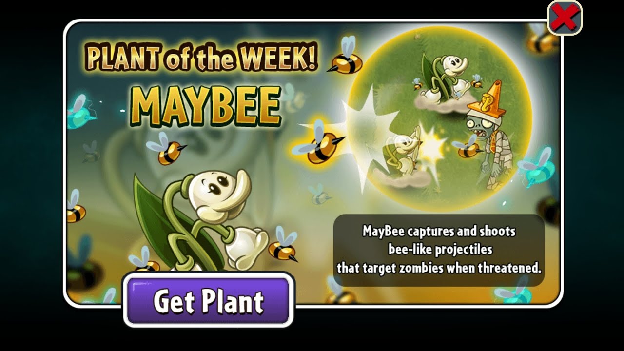 PvZ2 (Highlights on the plant of the week...MayBee)! 🐝 - YouTube