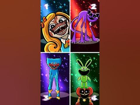 Miss Delight, DogDay, CatNap, Huggy Wuggy transformation (Poppy Playtime Chapter 3) - YouTube