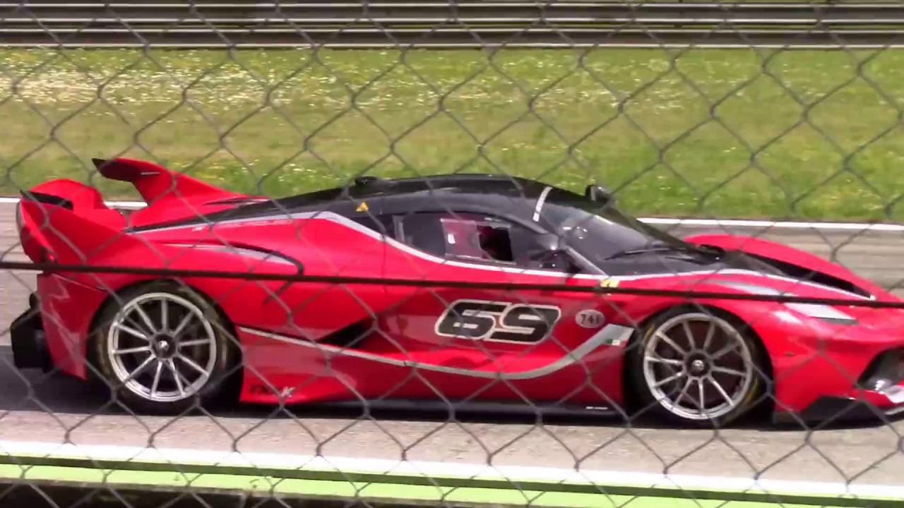 Ferrari FXX K loud sound at Monza Circuit - YouTube