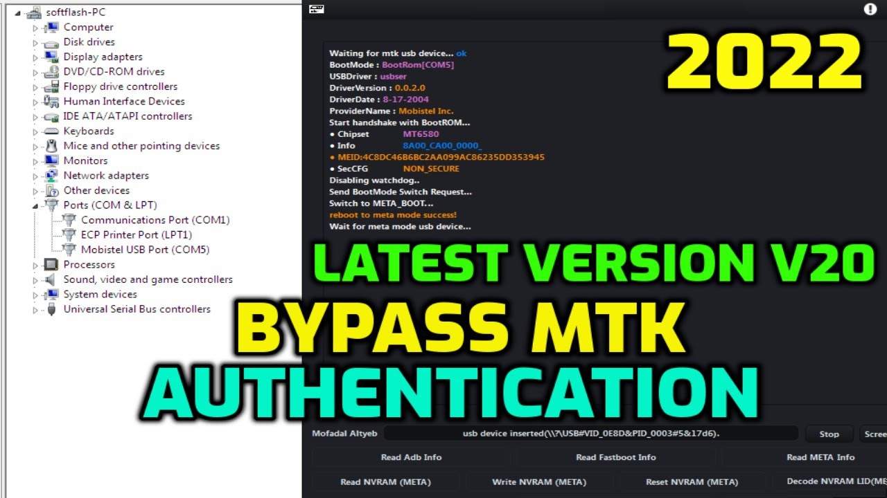 MTK Flash Format All Chipset | Mediatek auth bypass tool | disable DA ...