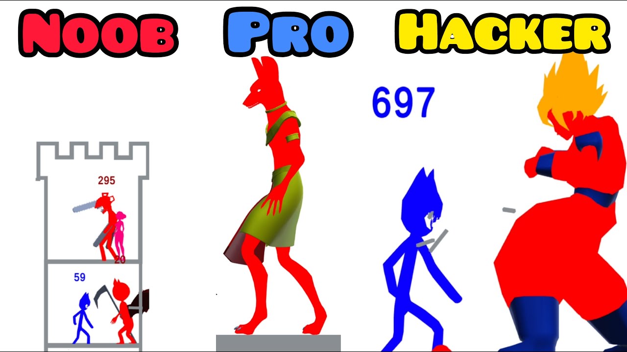 Stick Hero #20 Noob Pro Hacker - YouTube