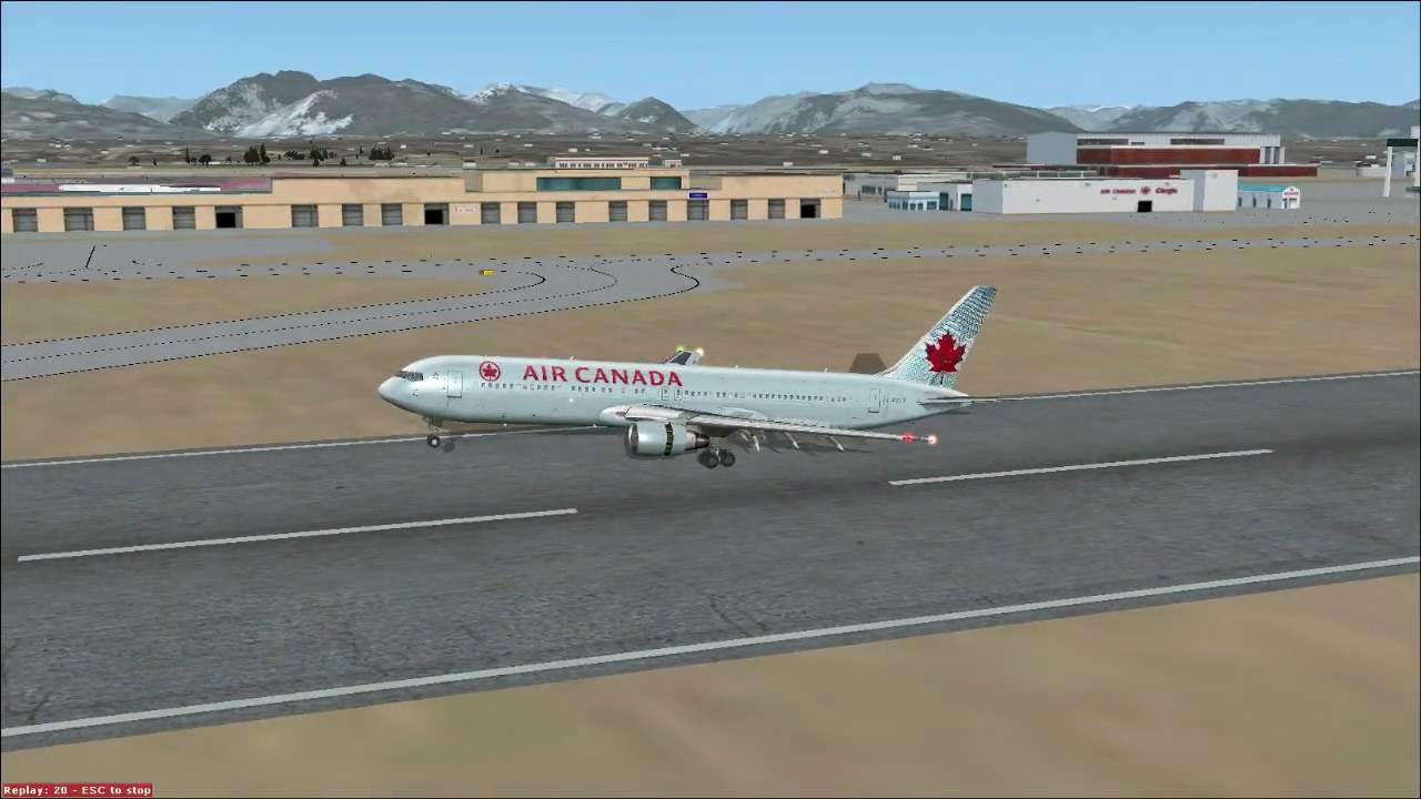 FSX Boeing 767 Landing [HD] - YouTube