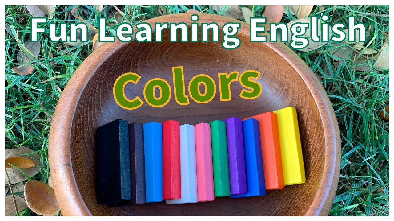 089 Fun learning colors name in English , learn and play - YouTube