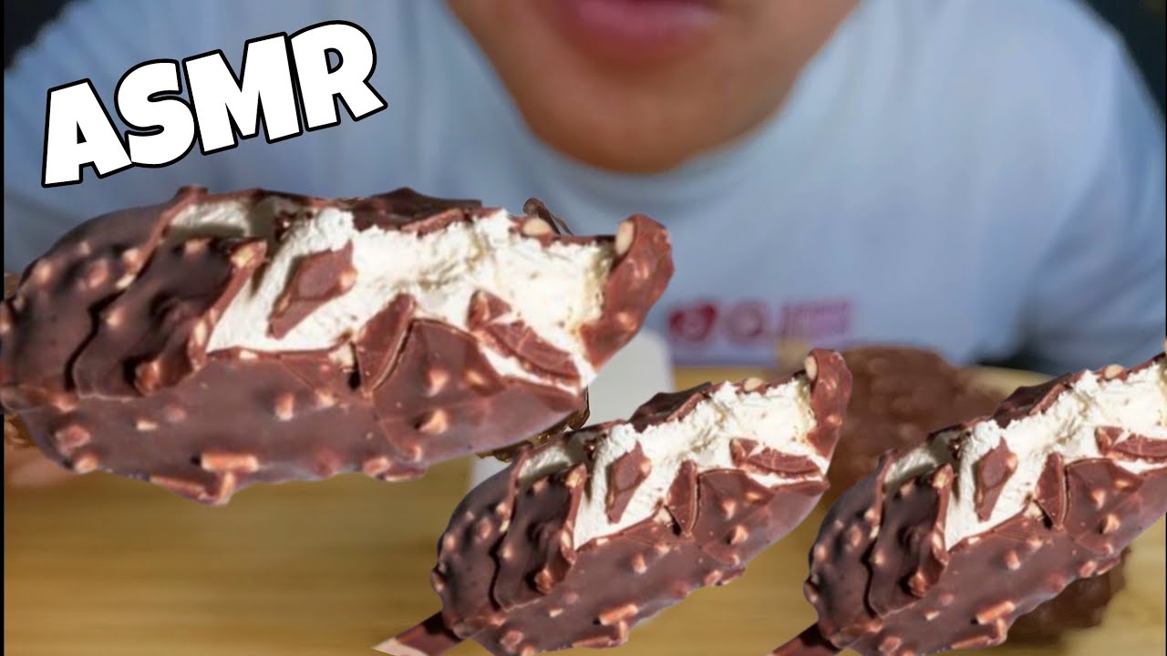 ASMR ICE CREAM BAR (EATING SOUNDS) NO TALKING | SAM ASMR - YouTube