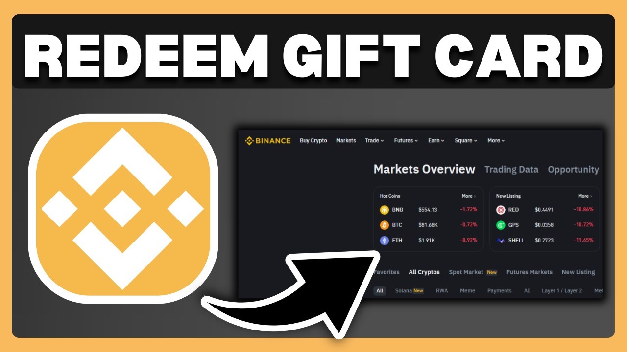 How To Redeem Gift Card On Binance - Full Guide - YouTube