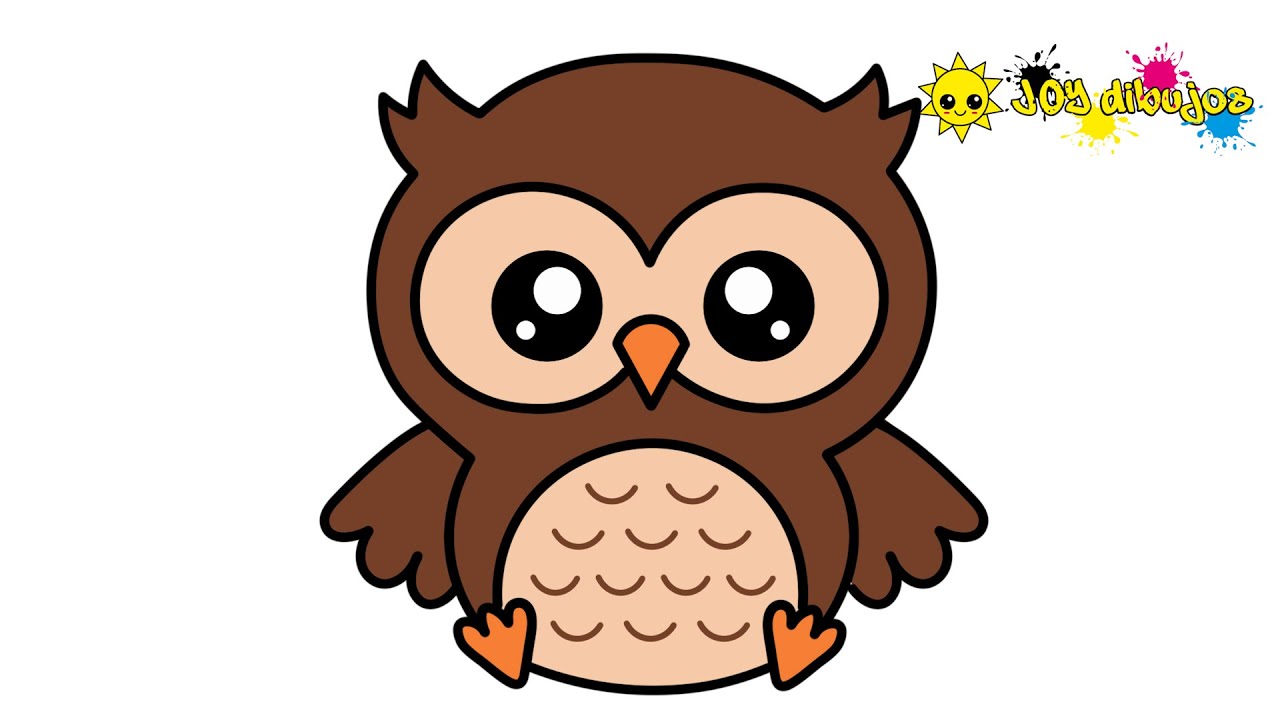 Cómo dibujar un buho paso a paso | Dibujo de lechuza fácil 🦉 - YouTube