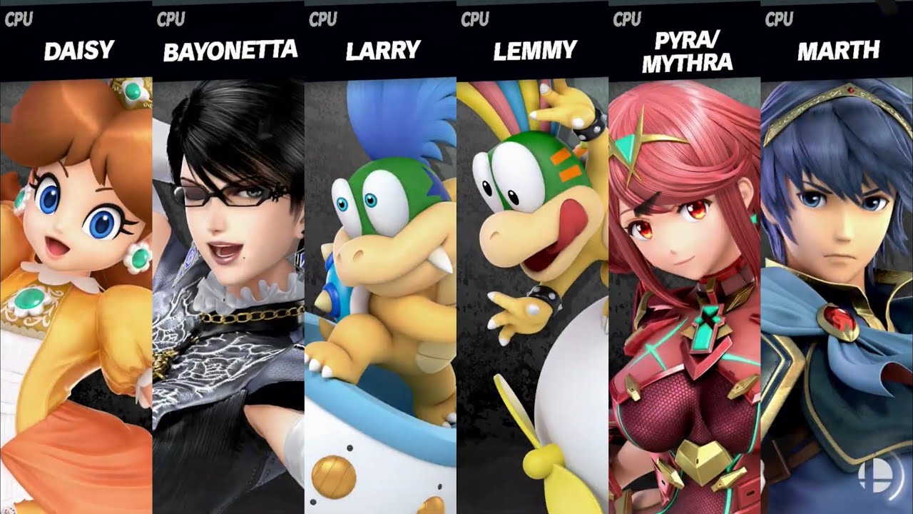Super Smash Bros. Ultimate - Daisy vs Bayonetta vs Larry vs Lemmy vs ...