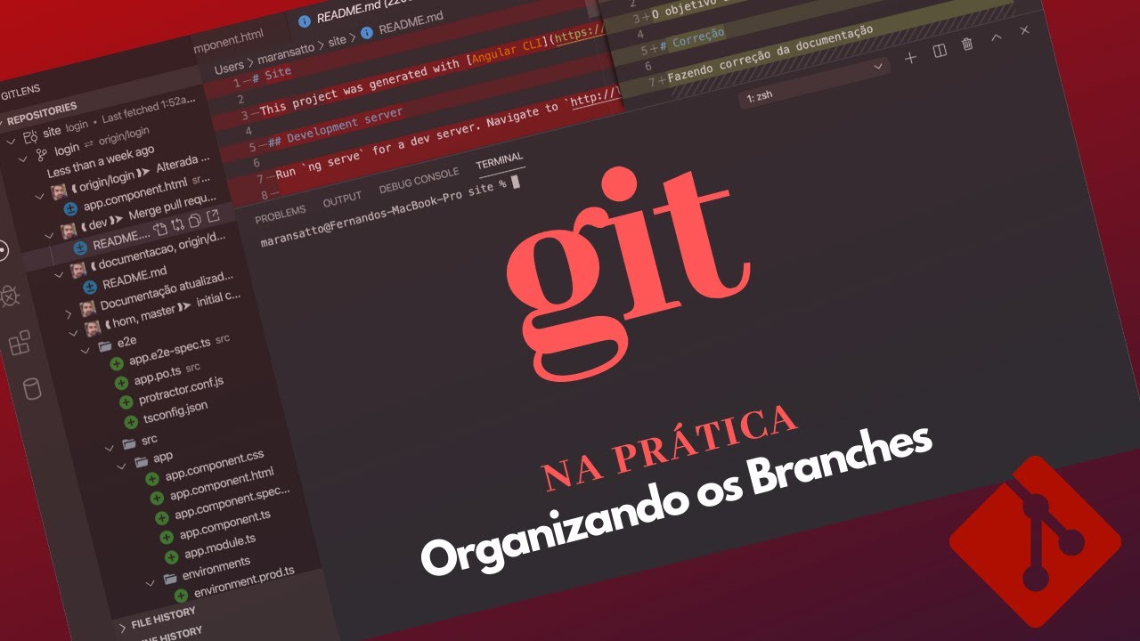 Git - Na Prática - Organizando os Branches - YouTube
