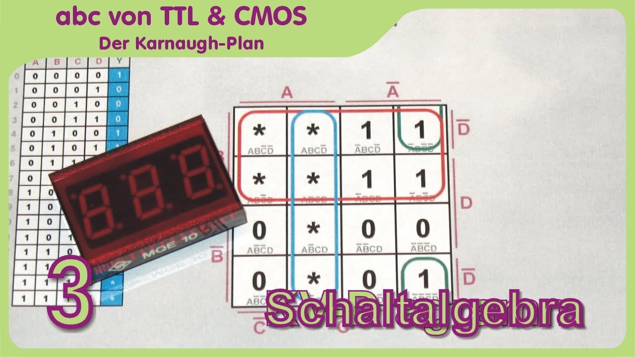 abc von TTL und CMOS Teil 3 - Karnaugh Plan, KV Diagramm zur ...