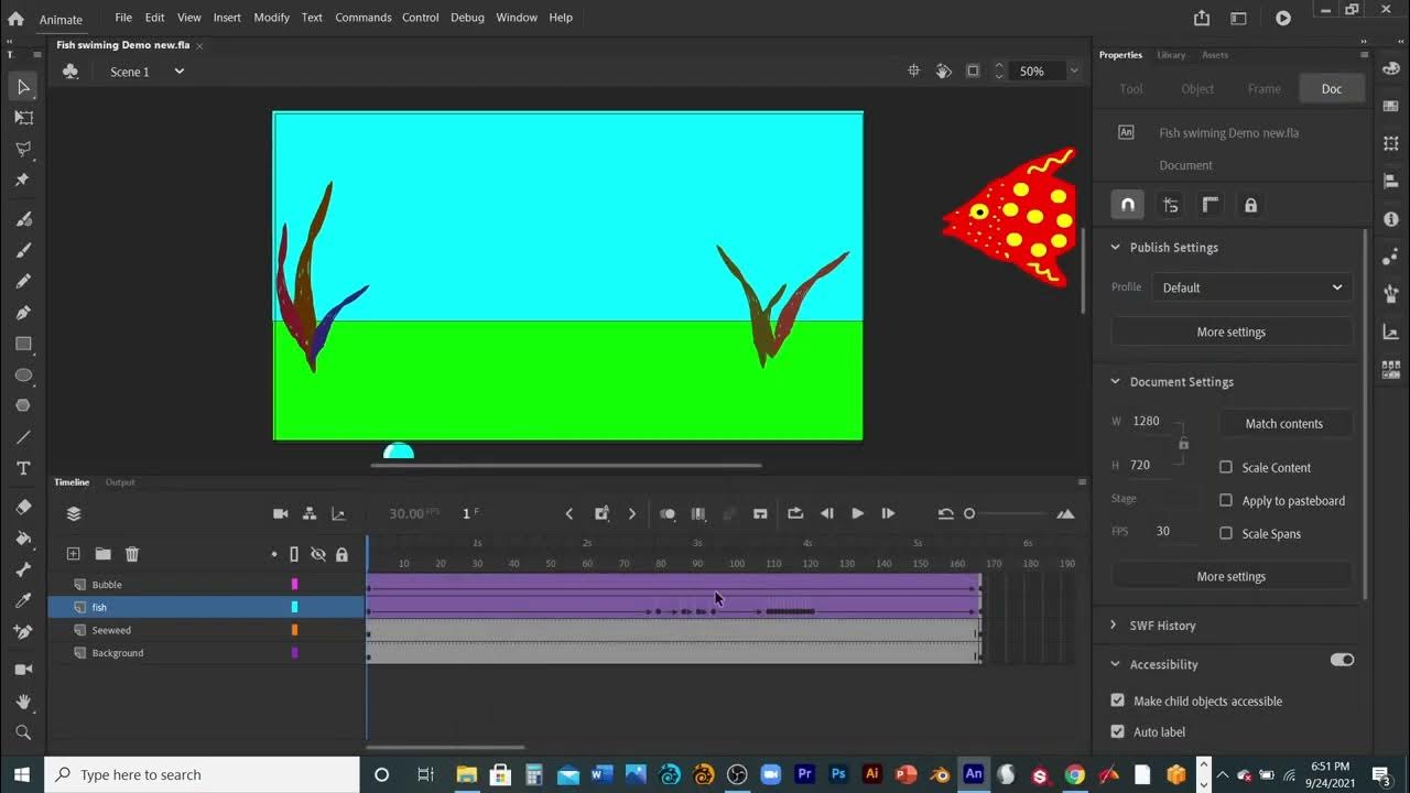 How to export Animation in Animate - YouTube