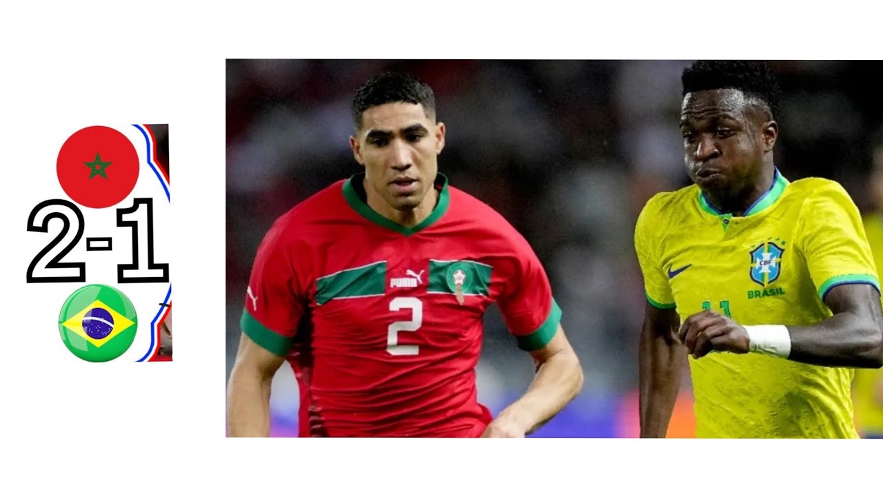 Morocco vs Brazil 2-1 highlights International Friendly Match 27th/03/ ...